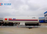 China 3 Axle 58.5m3 LPG Propane Transport Tanker Semi Trailer 25mt Capacity for sale