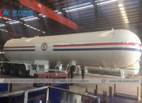 China 3 Axle 58.5m3 LPG Propane Transport Tanker Semi Trailer 25mt Capacity for sale