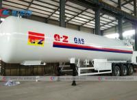 China 3 Axle 58.5m3 LPG Propane Transport Tanker Semi Trailer 25mt Capacity for sale