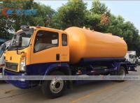 China HOWO 8 Ton LPG Bobtail Truck 4x2 Propane Tanker 12cbm 4788kg Capacity for sale