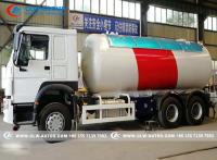 China 336HP HOWO 6X4 LPG Bobtail Truck 24cbm 12000kg Gas Cylinder Tanker Filling Truck for sale