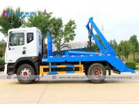 China Dongfeng 190HP 4x2 8cbm Swing Arm Garbage Truck for Municipal Waste Collection for sale