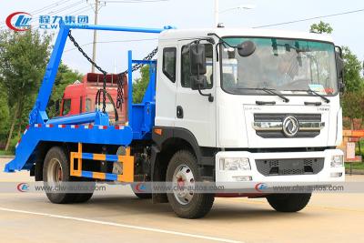 China Dongfeng 190HP 4x2 8cbm Swing Arm Garbage Truck for Municipal Waste Collection for sale