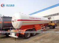 China 2 Axle 40.5m³ 20MT LPG Tank Semi-Trailer for Liquefied Gas Transport with 1.77MPa Design Pressure for sale