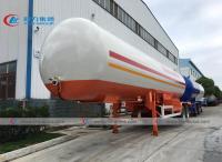 China 2 Axle 40.5m³ 20MT LPG Tank Semi-Trailer for Liquefied Gas Transport with 1.77MPa Design Pressure for sale