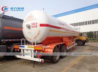 China 2 Axle 40.5m³ 20MT LPG Tank Semi-Trailer for Liquefied Gas Transport with 1.77MPa Design Pressure for sale