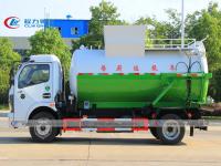 China 6 CBM Side Loader Garbage Truck 6000 Liters 3 Ton Capacity with Bucket Lifting System for sale