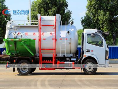 China 6 CBM Side Loader Garbage Truck 6000 Liters 3 Ton Capacity with Bucket Lifting System for sale
