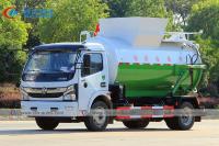 China 6 CBM Side Loader Garbage Truck 6000 Liters 3 Ton Capacity with Bucket Lifting System for sale