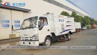 China Isuzu 5m3 4x2 6 Wheeler Vacuum Cleaner Truck for Industrial Dust Cleaning 189kW for sale