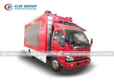 China ISUZU 4x2 Waterproof P5 LED Screen Mobile Digital Billboard Advertising Truck 3840x1760mm for sale