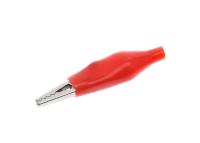 China 28MM Red Electronic Components Metal Alligator Clip With Plastic Boot Rated for sale
