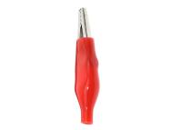 China 28MM Red Electronic Components Metal Alligator Clip With Plastic Boot Rated for sale