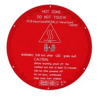 China PCB Aluminum Plate 3D Printer Kits Models Rostock Circular Hot Bed MK3 Reprap for sale