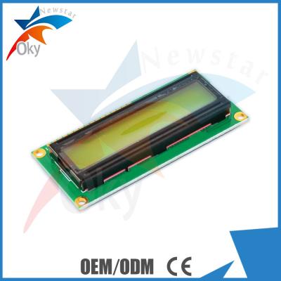 China 16X2 Character Display LCD 1602 Module HD44780 Controller With Yellow Green Backlight for sale