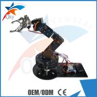 China Multi functional Diy Roboy Kit , Alloy 6 DOF Robot Arm Clamp Claw Swivel Stand Mount Kit for sale