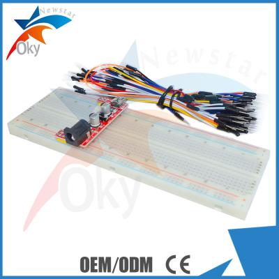 China 830 Points Breadboard + MB102 5V/3.3V Power Module+65 pcs Jumper Wire for Arduino for sale