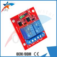 China 8cm x 8cm x 5cm Red Board For Arduino , 5V / 12V 2 Channel Relay Module for sale