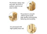 China Electronic Components Female Thread Brass Pillar Hexagon Nut 50 Piece M3 X 10 Mm for sale