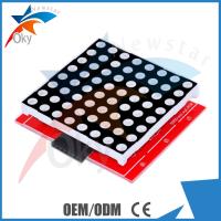 China 8 x 8 Dot Matrix Driver Module , 2 in 1 74HC595 Chip Red LED Display Board Kit for sale