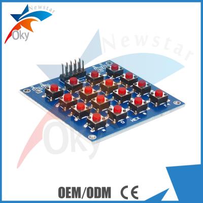 China 16  Keyboard PCB 4 x 4 LED Dot Matrix Module for Arduino , MCU / AVR / ARM Button Switch Panel Board for sale