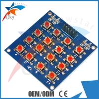 China 16  Keyboard PCB 4 x 4 LED Dot Matrix Module for Arduino , MCU / AVR / ARM Button Switch Panel Board for sale