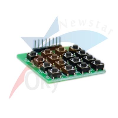 China 8 Pin 16 Keyboard PCB 4 x 4 Dot Matrix Module for Arduino MCU / AVR / ARM for sale