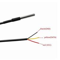 China 1M DS18B20 Waterproof Water Temperature Sensor Digital Stainless Steel Tube Thermal Probe Thermistor Temperature Control for sale