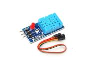 China DHT11 Temperature And Humidity Sensor Module With LED With A Calibrated Digital Signal Output for sale