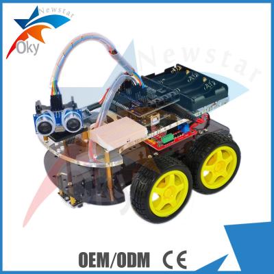 China 4WD Car Ultrasonic Line track Obstacle Avoidance Anti drop Smart Car Robot Kit for sale