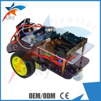 China DIY 2WD Smart Toy Arduino Car Robot Chassis HC - SR04 Ultrasonic Intelligent Car for sale