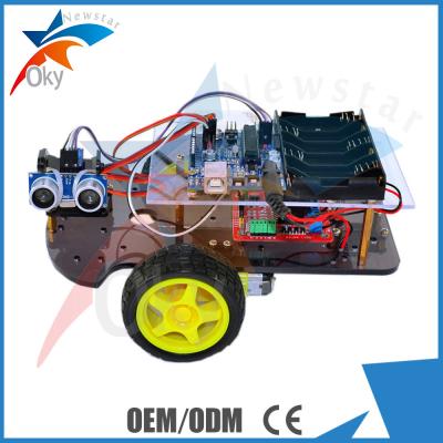 China DIY 2WD Smart Toy Arduino Car Robot Chassis HC - SR04 Ultrasonic Intelligent Car for sale