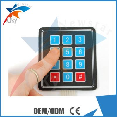 China 3 × 4 matrix keyboard Breadboard For Arduino membrane switch Extended Keyboard for sale