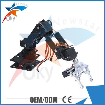 China 6DOF Clamp Claw Mount Arduino DOF Robot Aluminium Rotating Mechanical Robotic Arm for sale