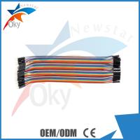China 1 Pin-1 Pin Female To Male Jumper Wires For Arduino , 40pcs In Row Dupont Cable 20cm for sale
