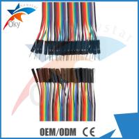 China 1 Pin-1 Pin Female To Male Jumper Wires For Arduino , 40pcs In Row Dupont Cable 20cm for sale