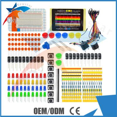 China LED Resistor Buzzer Breadboard Dupont cable Electronic Starter Kit For Arduino , Universal Parts for sale