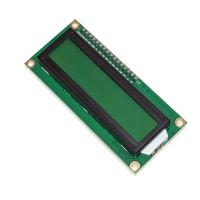 China Yellow Green Light 1602 16X2 Character LCD Display Module Black Board Module for sale