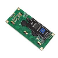 China Yellow Green Light 1602 16X2 Character LCD Display Module Black Board Module for sale