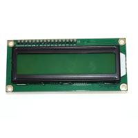 China Yellow Green Light 1602 16X2 Character LCD Display Module Black Board Module for sale