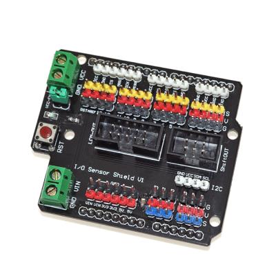 China Factory Outlet DC 3.3V IO Sensor Shield V1 14 Digital Interfaces SD Card Expansion For Arduino for sale