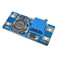 China DC 28V Blue Color Adjustable DC-DC Voltage Step Up Boost MT3608 Converter Module For Arduino Factory Outlet for sale