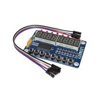 China Factory Outlet DC 12V 8-Bit Digital LED Tube Arduino Sensor Module 8-Bit TM1638 Module Key Display for sale