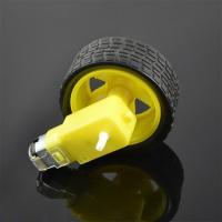 China Remote Control Car Parts Robot Car Wheel With 5V - 10V DC Gear Motor for sale