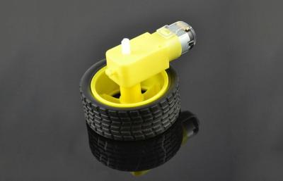 China Remote Control Car Parts Robot Car Wheel With 5V - 10V DC Gear Motor for sale