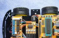 China L293D 4wd Drive Robot Smart Car Chassis , Remote Control Car Parts for sale