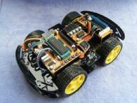 China L293D 4wd Drive Robot Smart Car Chassis , Remote Control Car Parts for sale