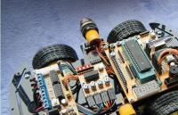 China L293D 4wd Drive Robot Smart Car Chassis , Remote Control Car Parts for sale