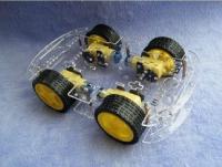 China L293D 4wd Drive Robot Smart Car Chassis , Remote Control Car Parts for sale