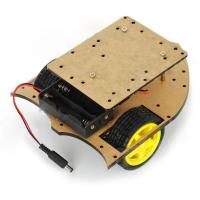 China Double-layer Robot Car Chassis With Two Deceleration DC Motor for sale